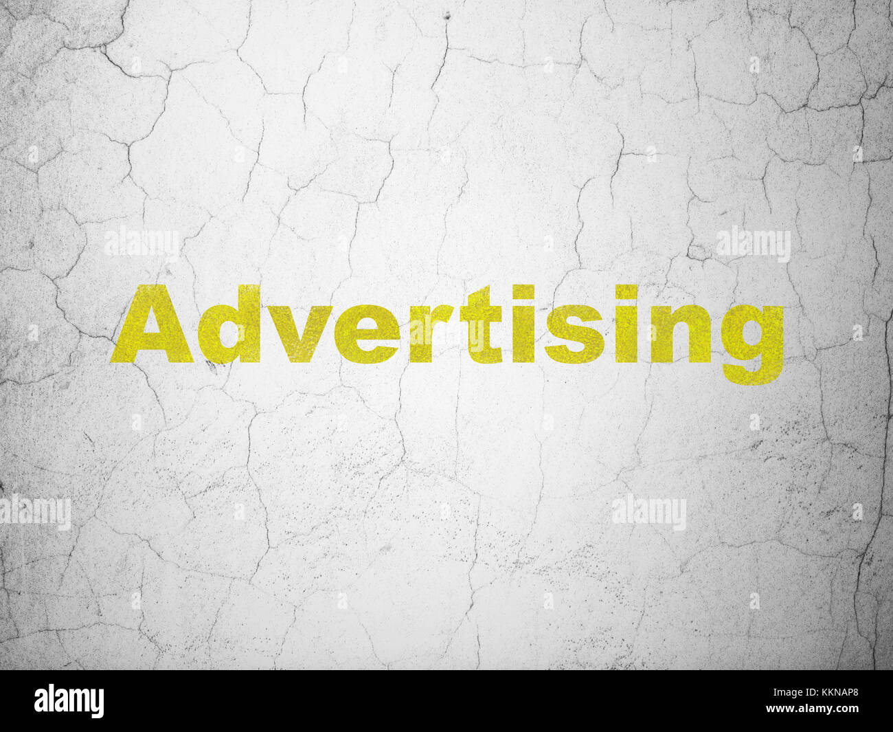 Marketing concept: Advertising on wall background Stock Photo - Alamy