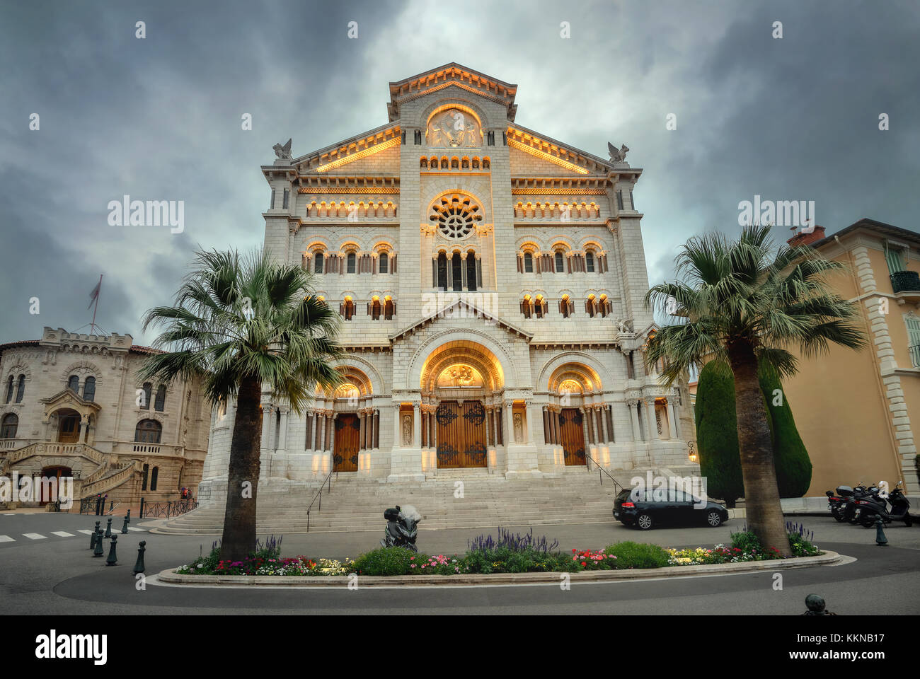 Saint Nicholas Cathedral in Monaco at evening time Stock Photo - Alamy