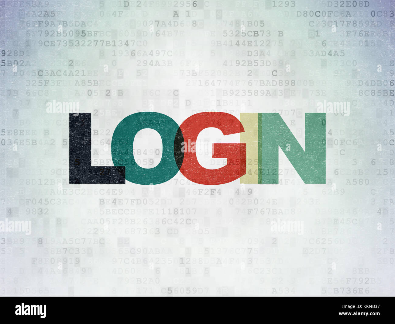 Security concept: Login on Digital Data Paper background Stock Photo ...