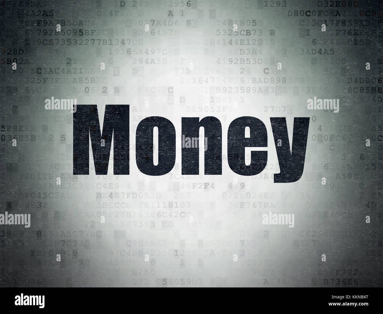 Currency concept: Money on Digital Data Paper background Stock Photo ...