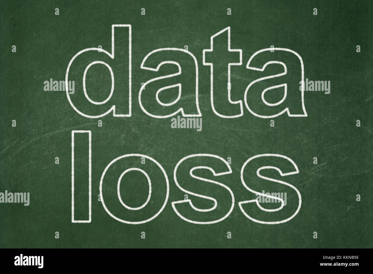 Information concept: Data Loss on chalkboard background Stock Photo - Alamy