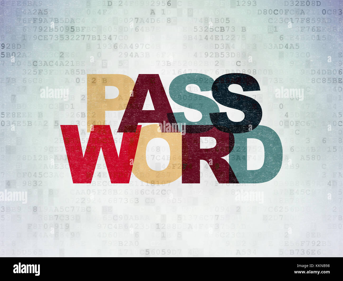 Safety concept: Password on Digital Data Paper background Stock Photo ...