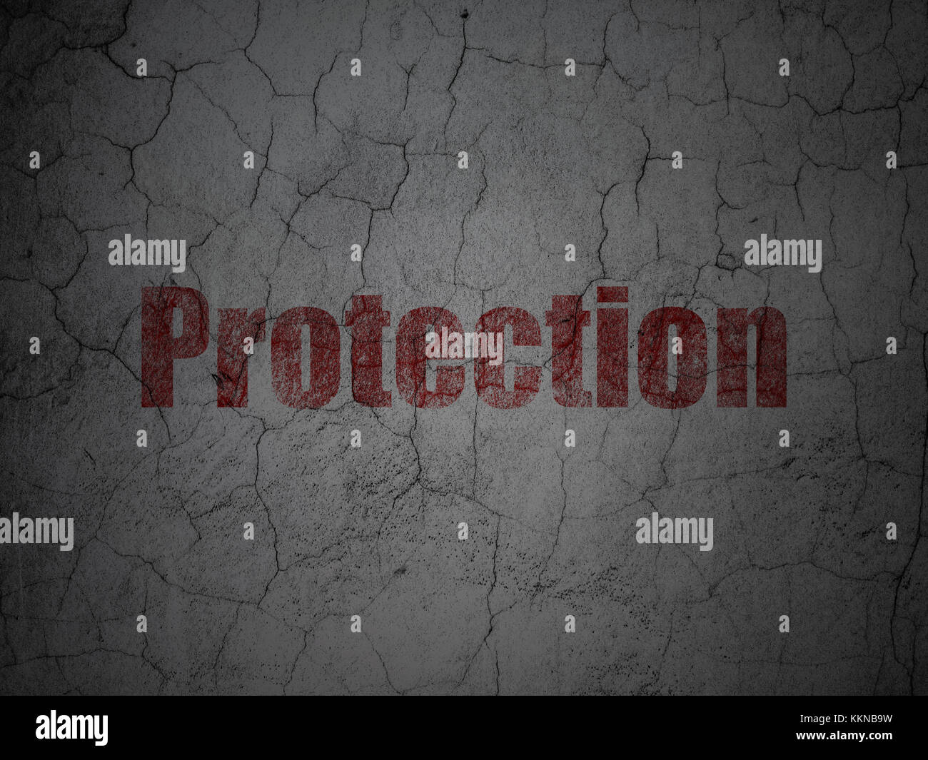 Safety concept: Protection on grunge wall background Stock Photo - Alamy
