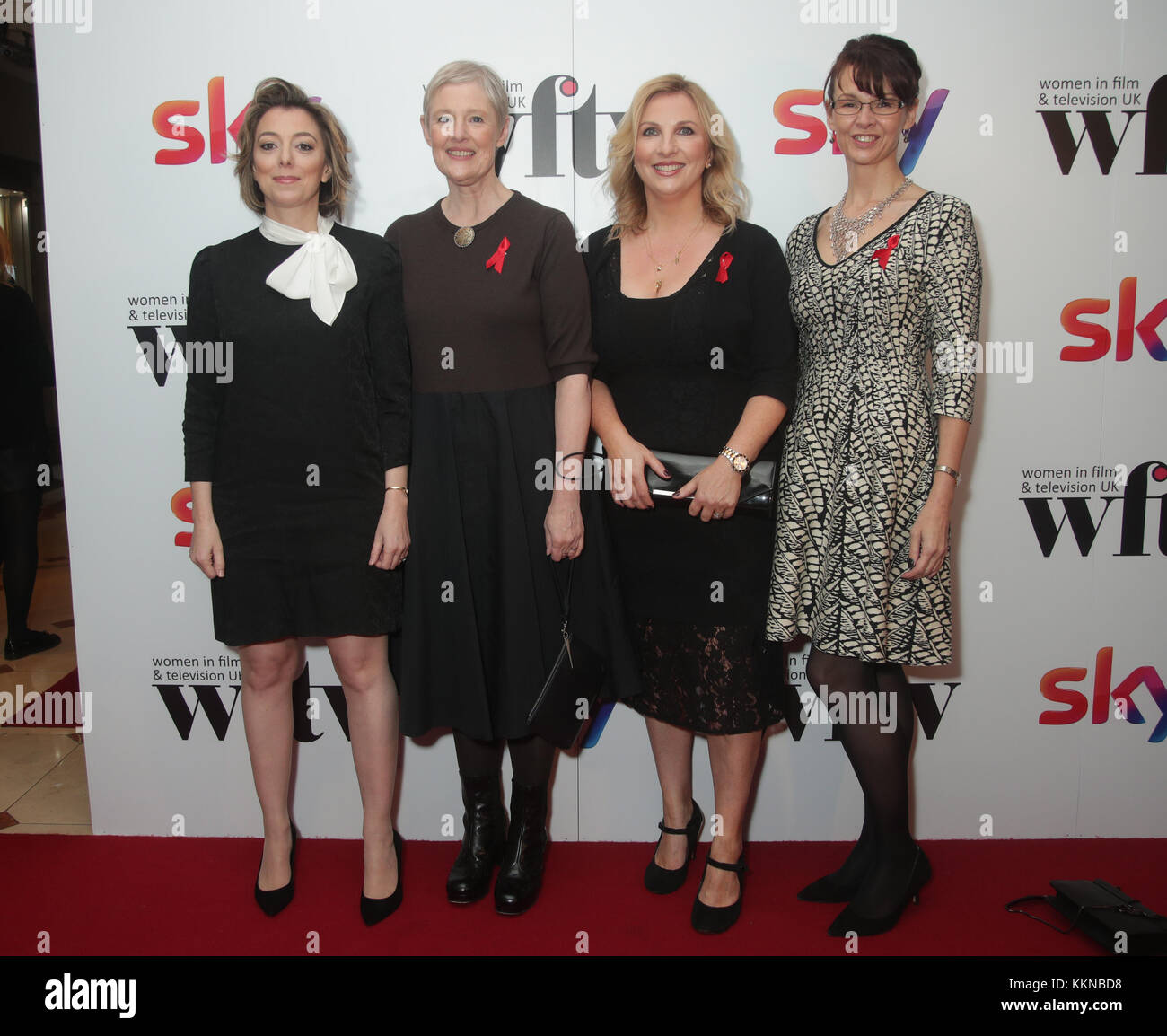 (left to right) Nicole Taylor, Philippa Lowthorpe, Una Ni Dhongaile and ...