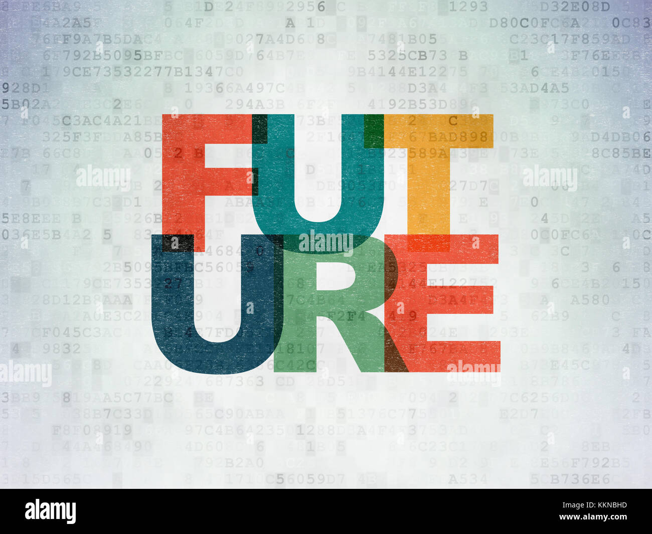 Timeline concept: Future on Digital Data Paper background Stock Photo ...