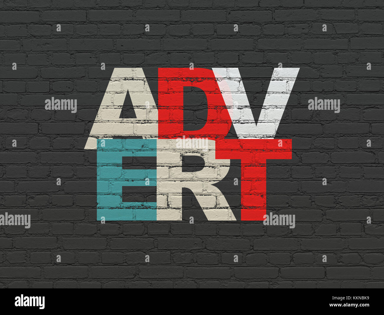 Advertising concept: Advert on wall background Stock Photo - Alamy