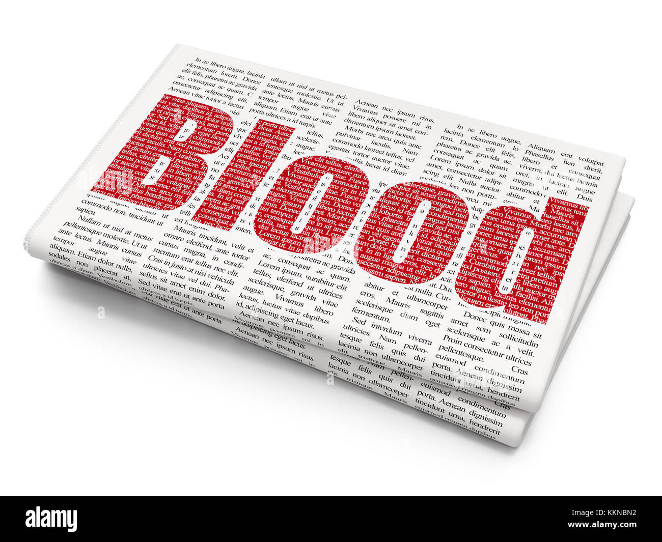 Healthcare concept: Blood on Newspaper background Stock Photo - Alamy
