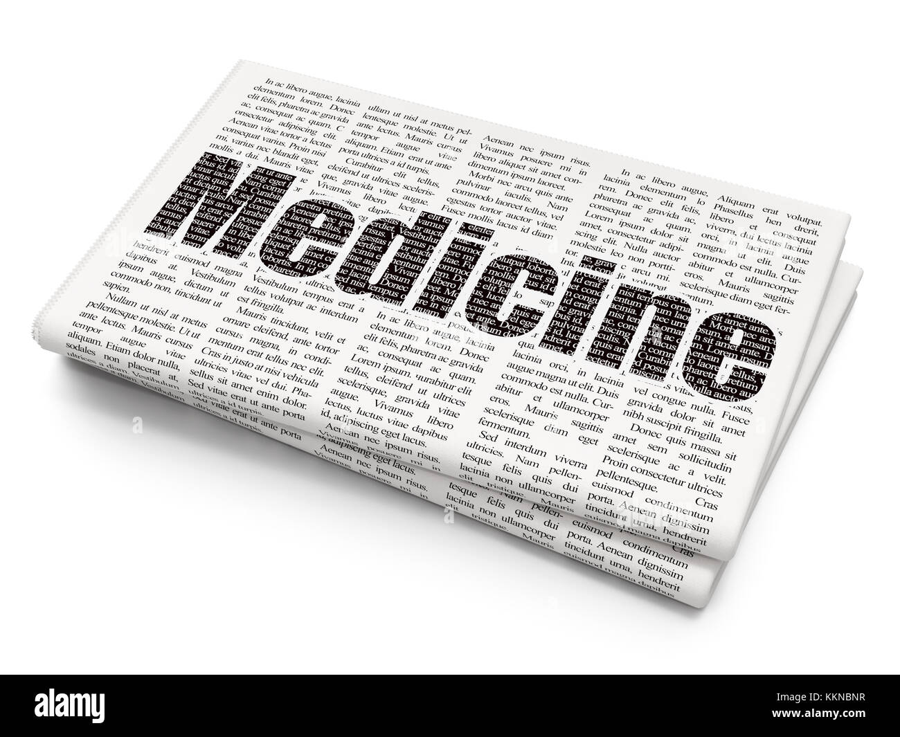 Medicine concept: Medicine on Newspaper background Stock Photo - Alamy