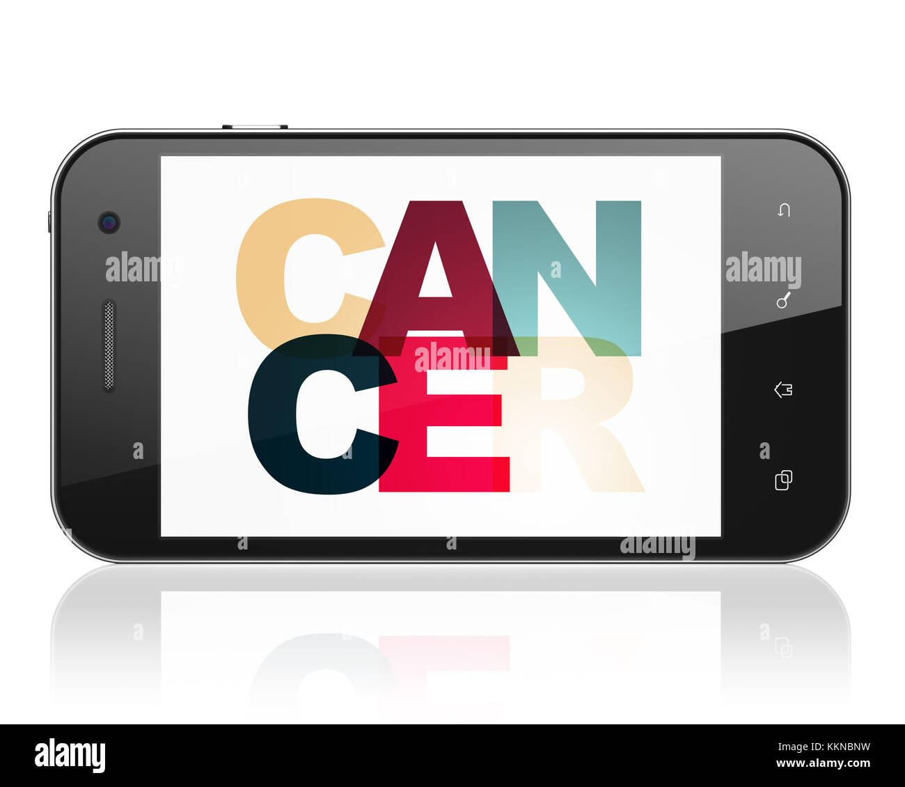 Health concept: Smartphone with Cancer on display Stock Photo - Alamy