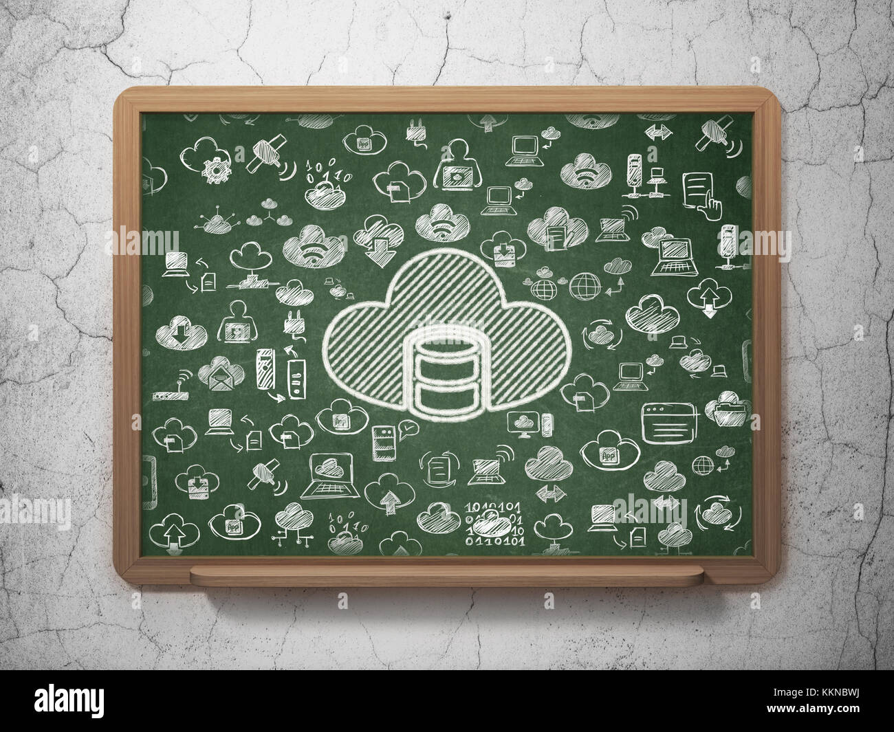 Cloud networking concept: Database With Cloud on School board ...
