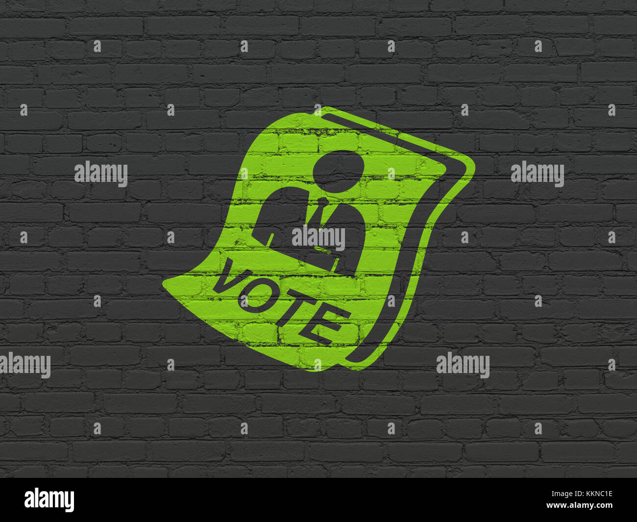 Political concept: Ballot on wall background Stock Photo - Alamy
