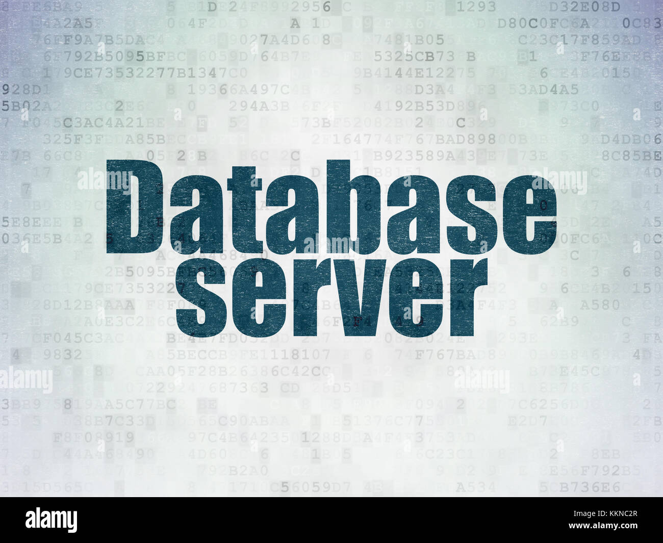 Programming concept: Database Server on Digital Data Paper background ...