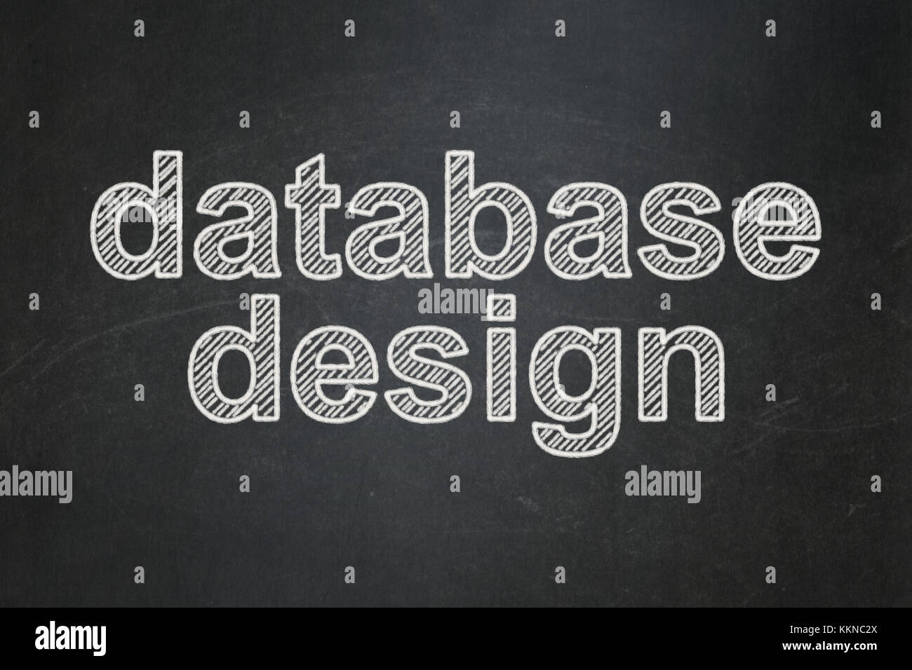 Software concept: Database Design on chalkboard background Stock Photo ...