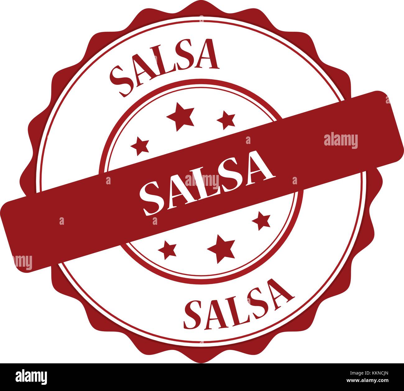 Salsa stamp illustration Stock Vector Image & Art - Alamy