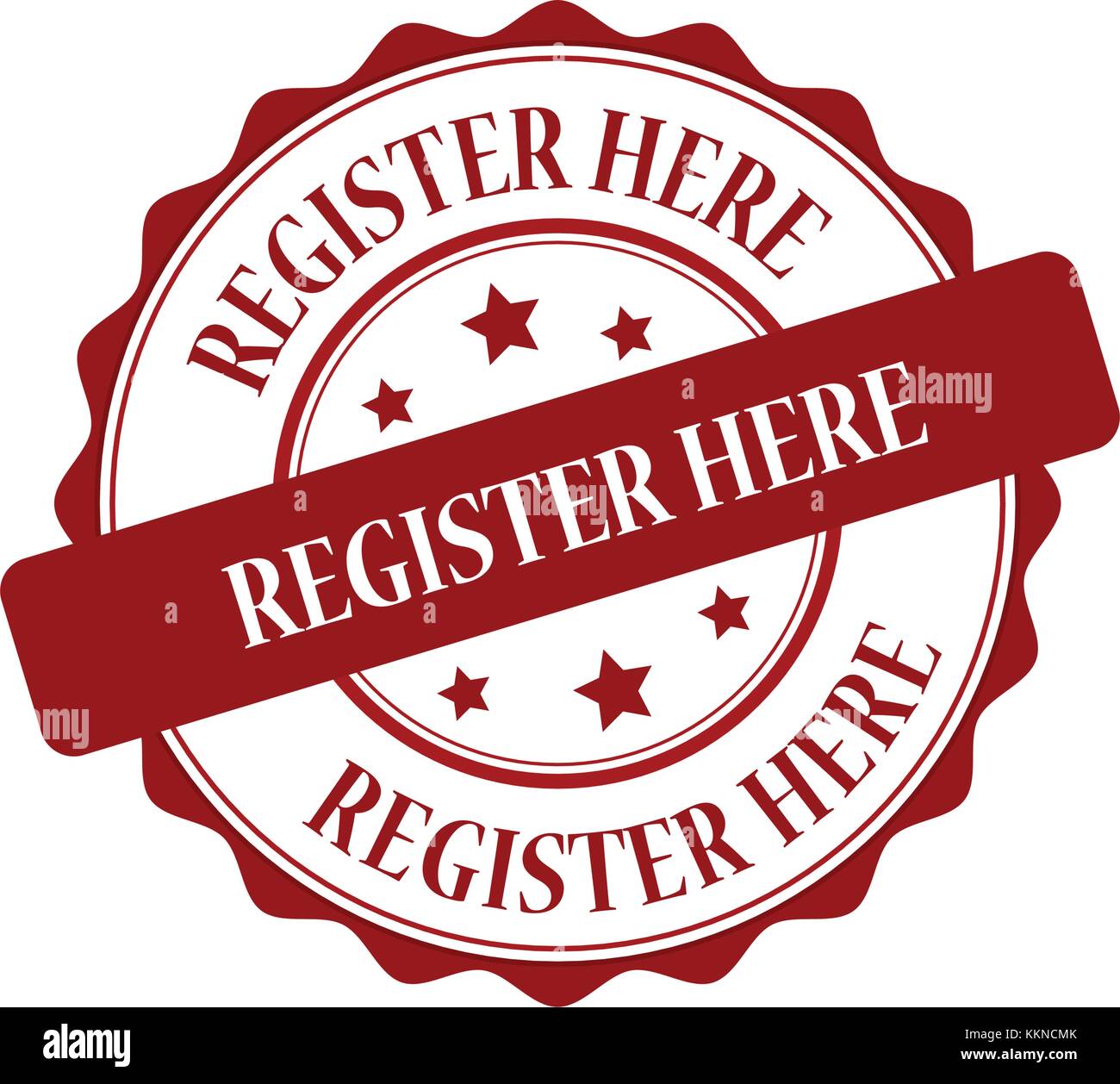 Register here stamp illustration Stock Vector Image & Art - Alamy