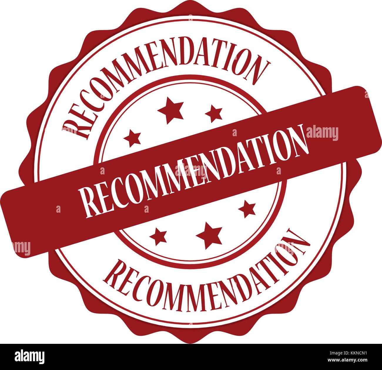 Recommendation stamp illustration Stock Vector Image & Art - Alamy