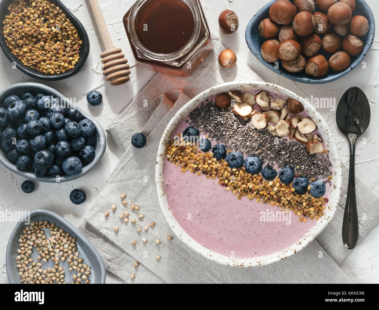 Healthy breakfast. Buckwheat Porridge Stock Photo - Alamy
