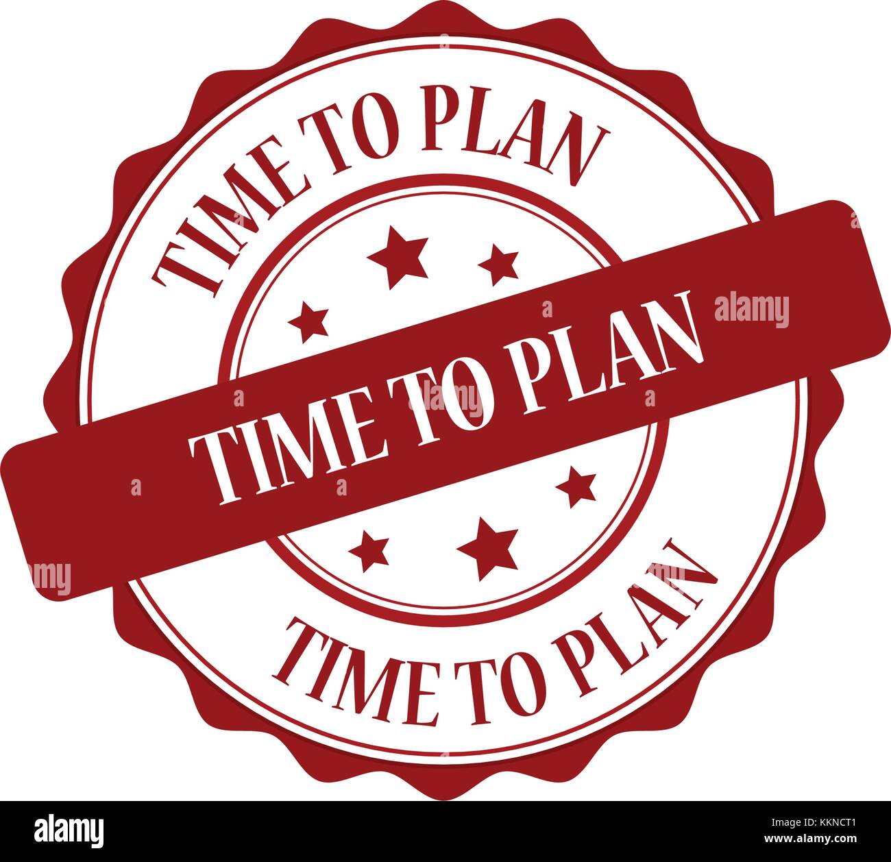Time to plan stamp illustration Stock Vector Image & Art - Alamy