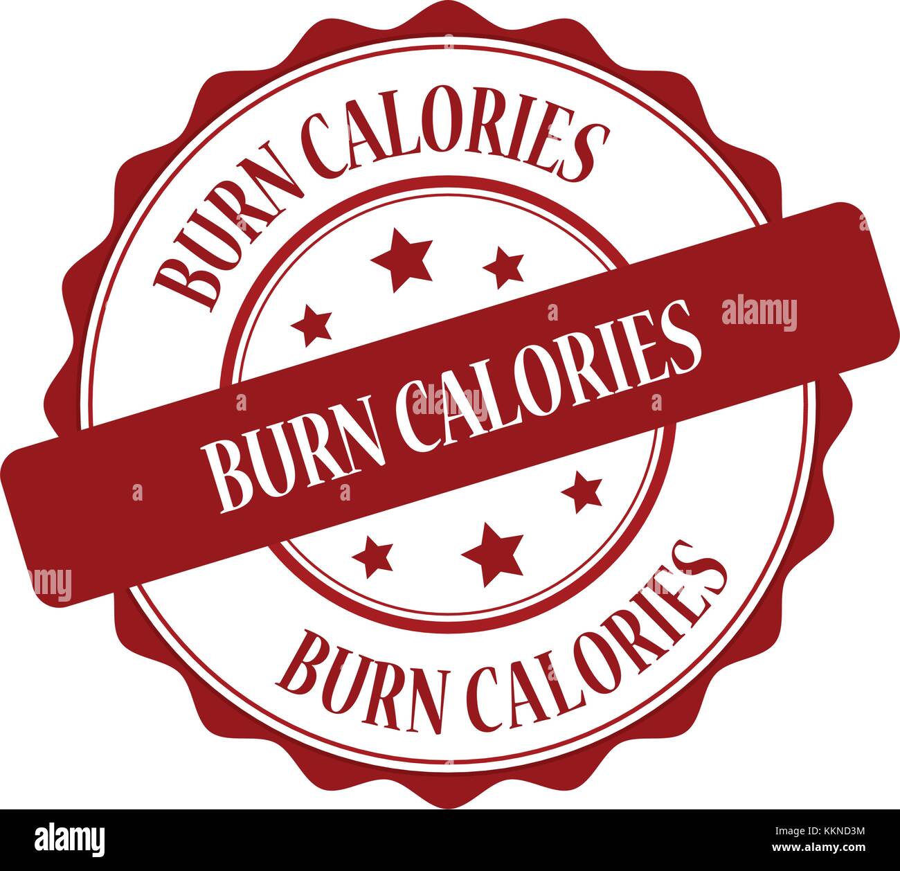 Burn calories stamp illustration Stock Vector Image & Art - Alamy