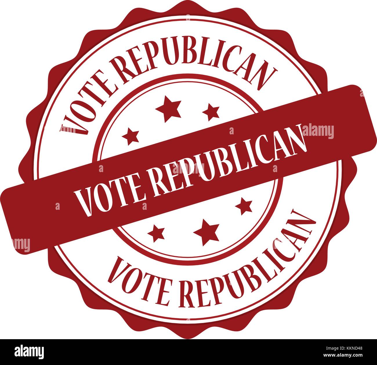 Vote republican stamp illustration Stock Vector Image & Art - Alamy