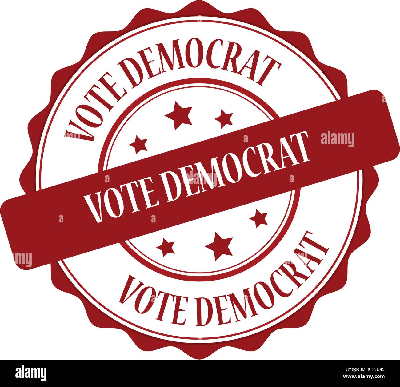 Vote democrat stamp illustration Stock Vector Image & Art - Alamy