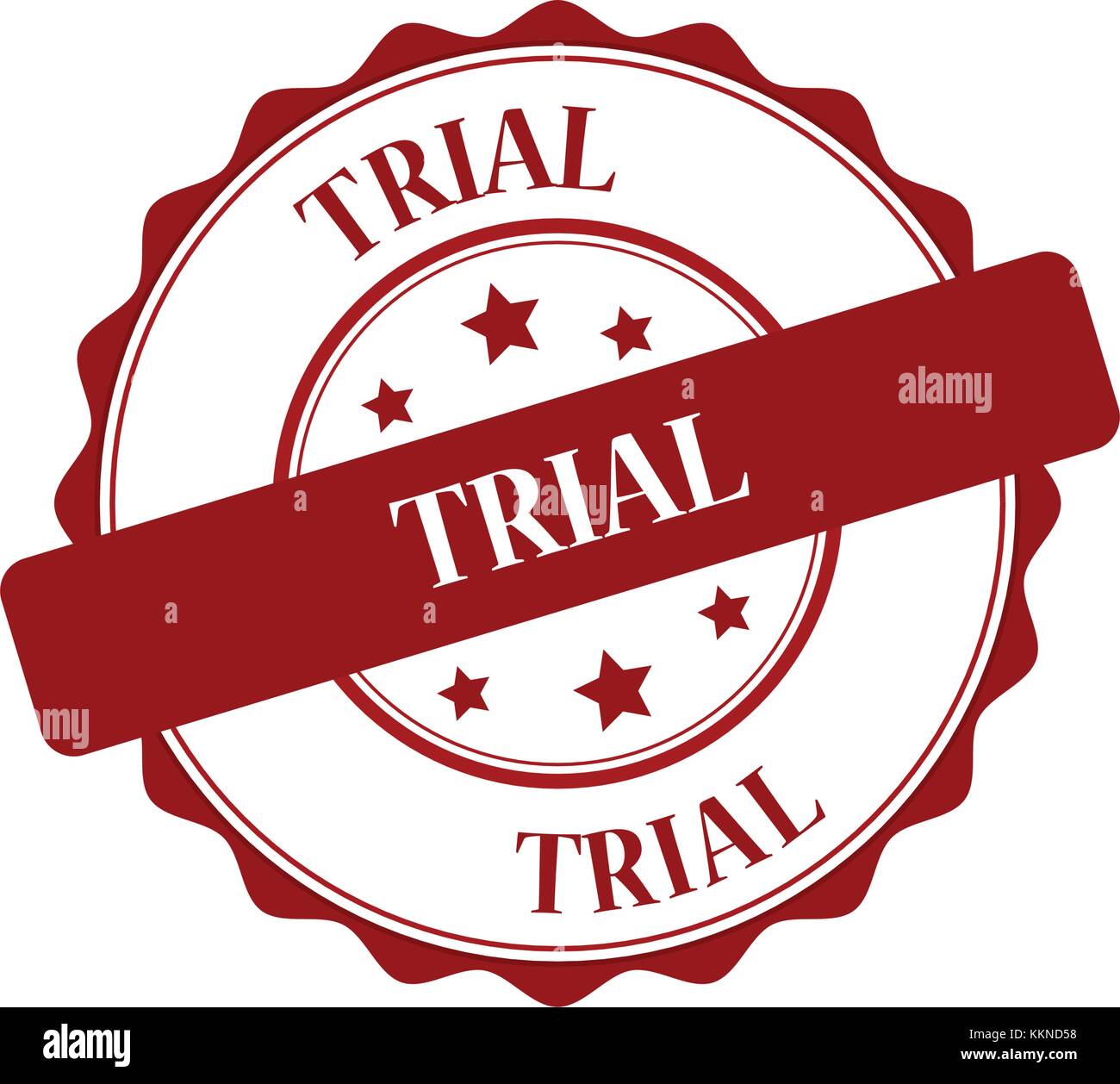 Trial stamp illustration Stock Vector Image & Art - Alamy