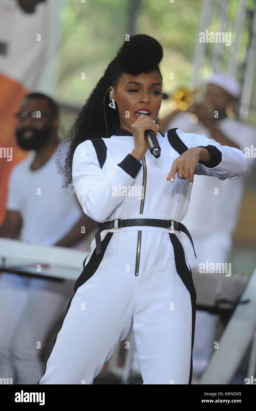 NEW YORK, NY - AUGUST 14: Janelle Monae performs on NBC's 'Today Show ...