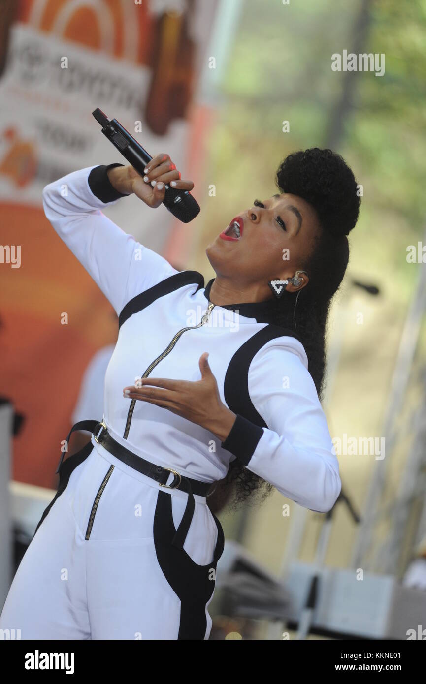 NEW YORK, NY - AUGUST 14: Janelle Monae performs on NBC's 'Today Show ...