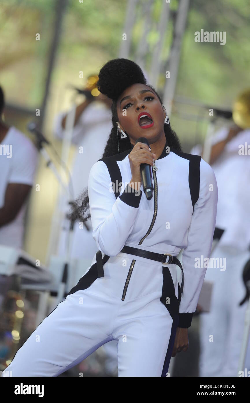 NEW YORK, NY - AUGUST 14: Janelle Monae performs on NBC's 'Today Show ...