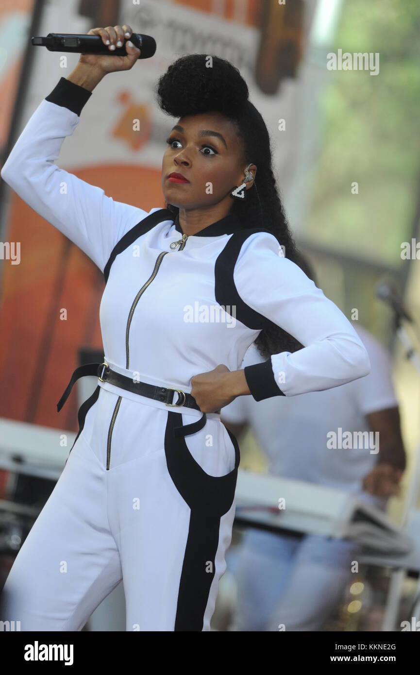 NEW YORK, NY - AUGUST 14: Janelle Monae performs on NBC's 'Today Show ...
