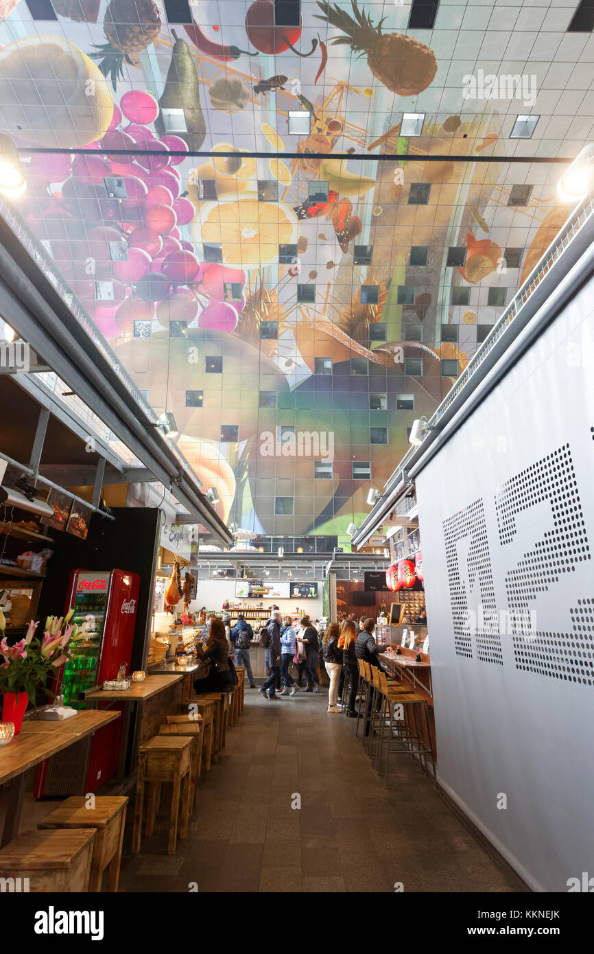 Inside the market Hall Rotterdam Stock Photo - Alamy