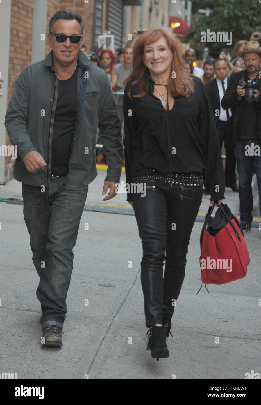 NEW YORK, NY - AUGUST 06: Musicians Bruce Springsteen and wife Patti ...