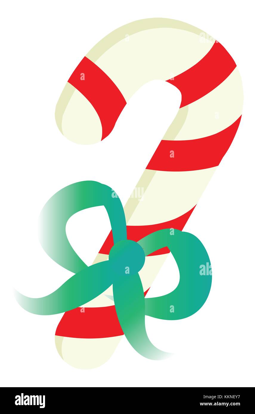 Candy cane isolated on white Stock Photo - Alamy