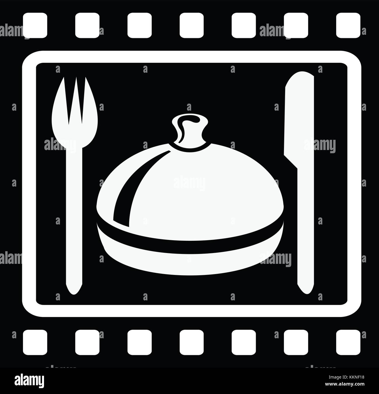 Fine dining restaurant symbol hi-res stock photography and images - Alamy