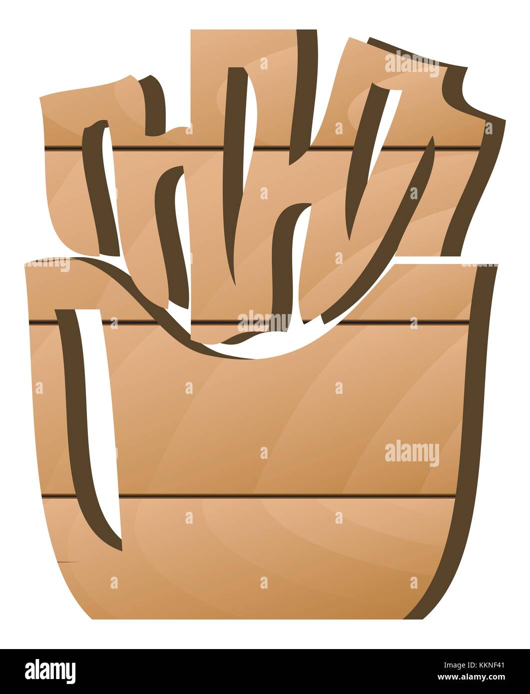 French fries sketch hand Cut Out Stock Images & Pictures - Alamy