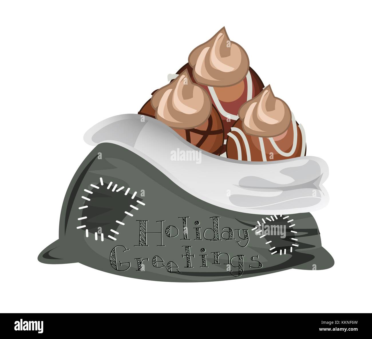 Santas toy bag Cut Out Stock Images & Pictures - Alamy