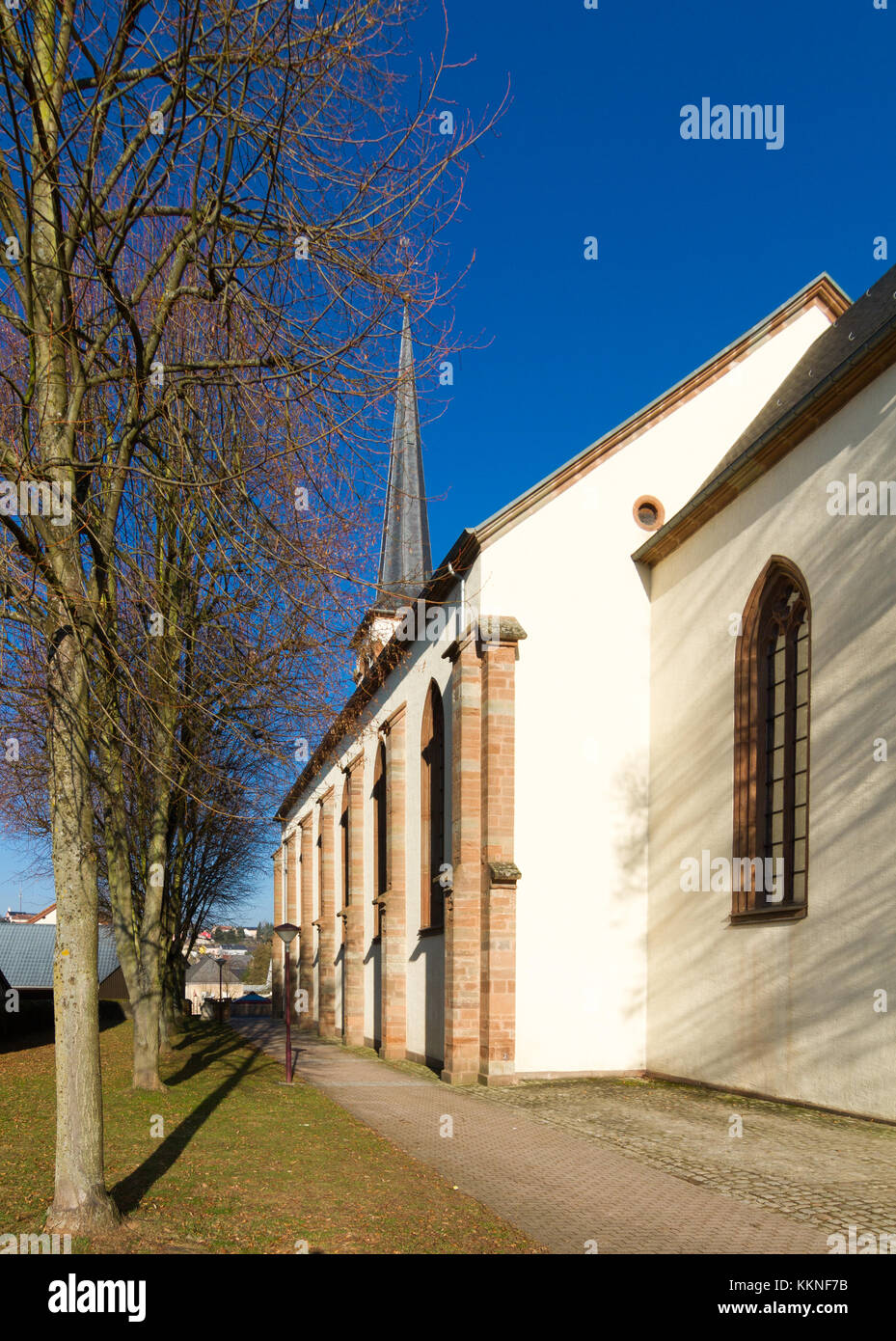 Church in Bissen Stock Photo - Alamy