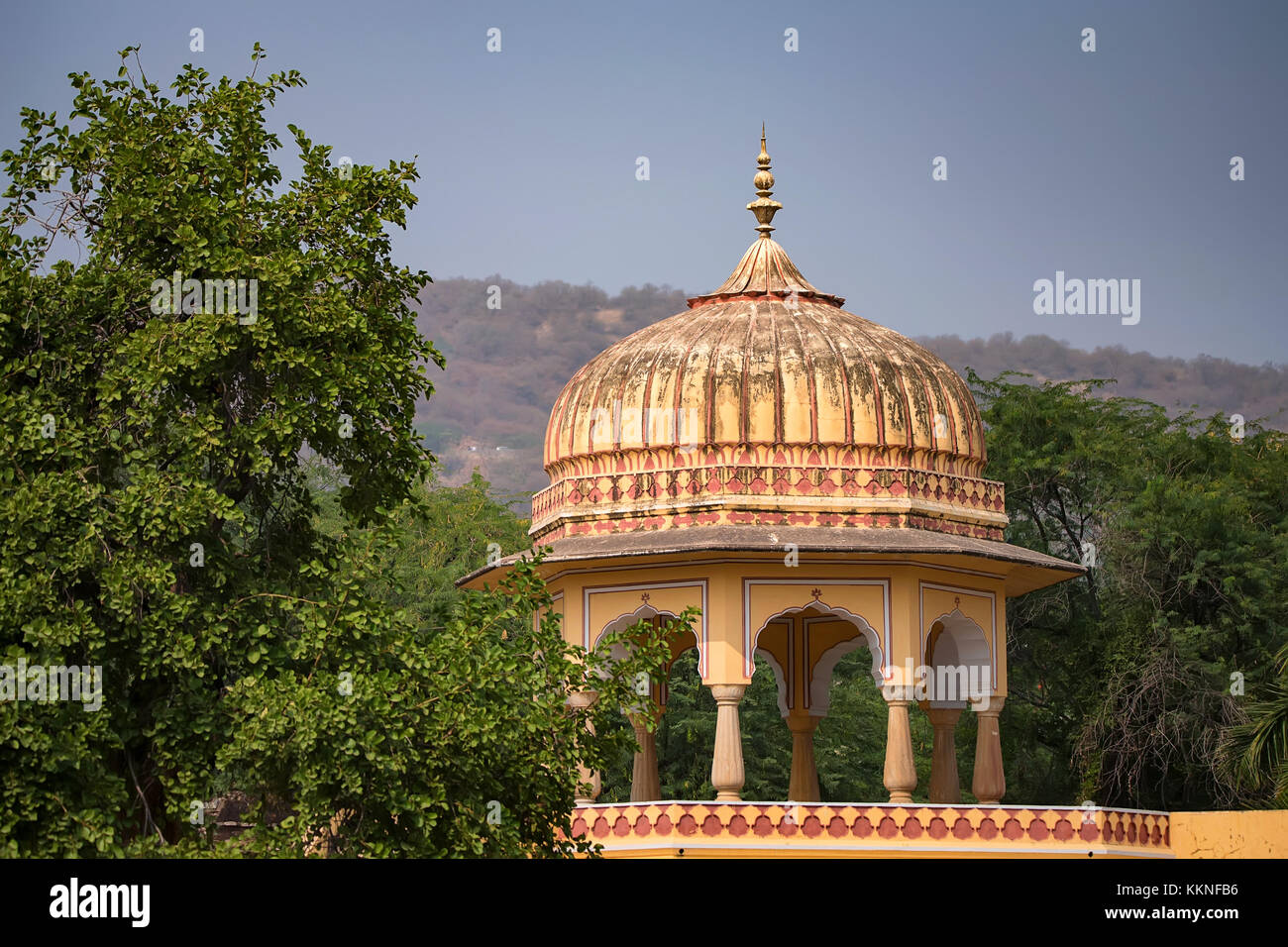 Tower of beautiful Indian style palace Stock Photo - Alamy