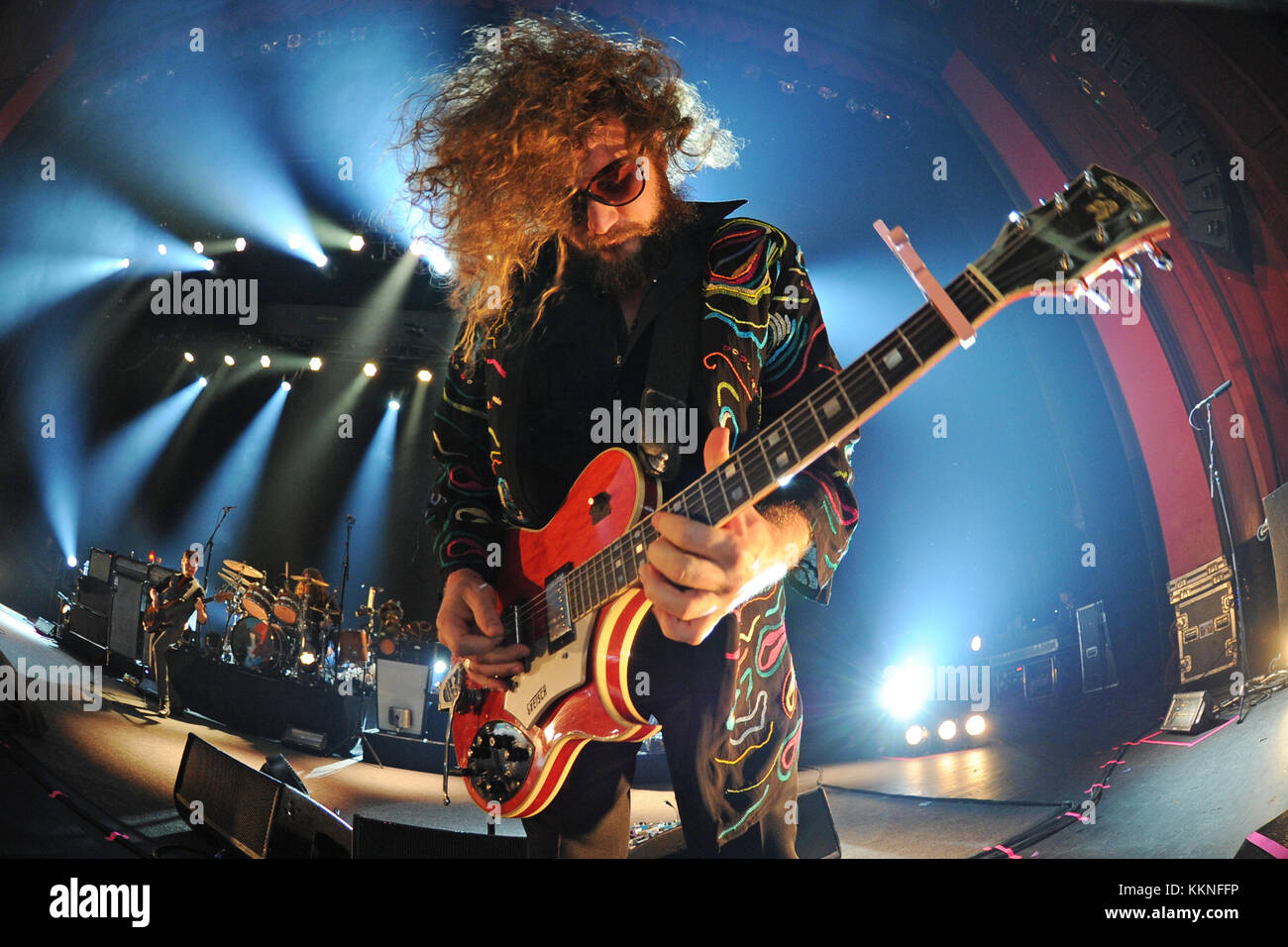 MIAMI BEACH, FL - AUGUST 03: Jim James of My Morning Jacket performs at ...