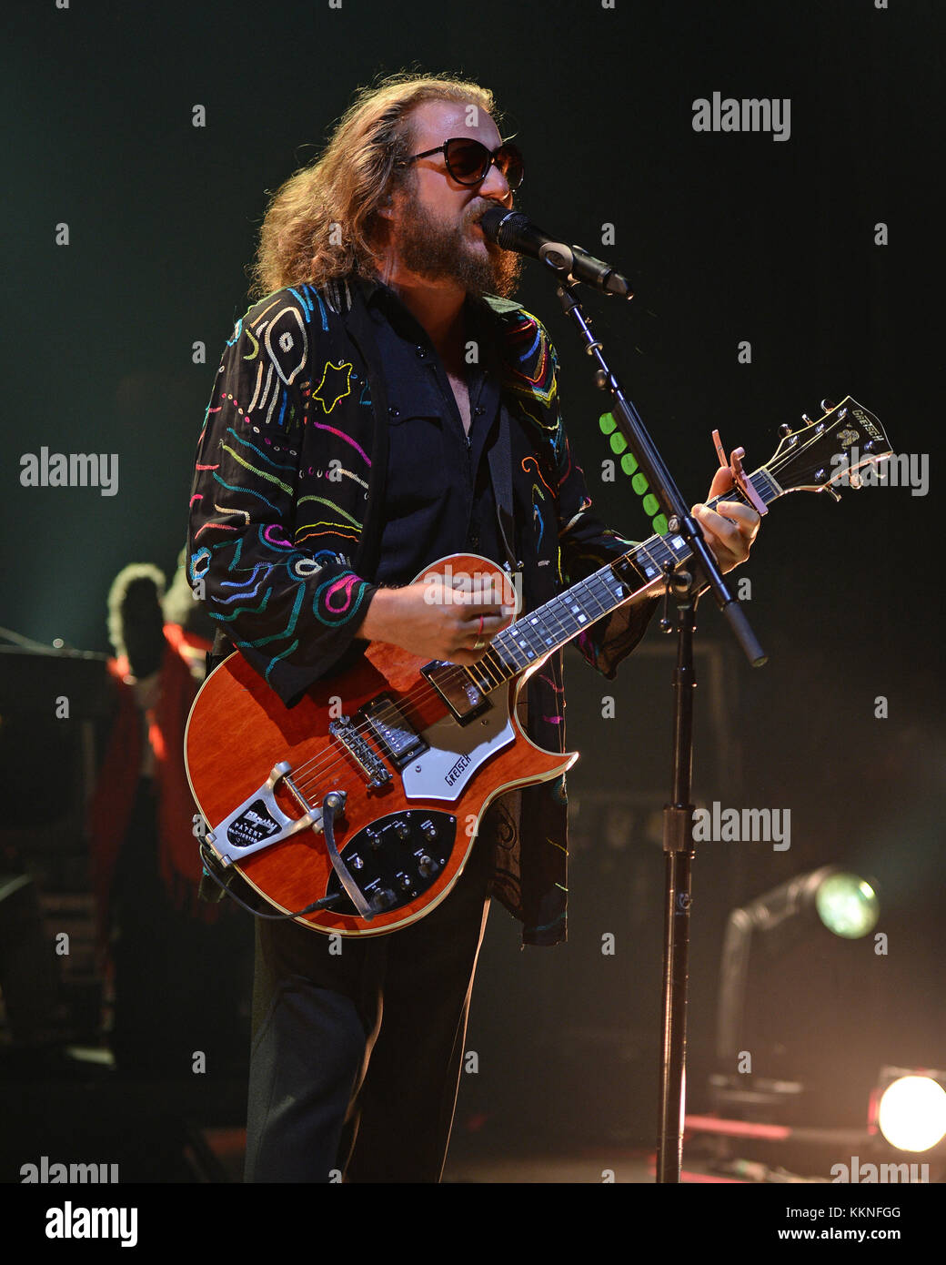 MIAMI BEACH, FL - AUGUST 03: Jim James of My Morning Jacket performs at ...