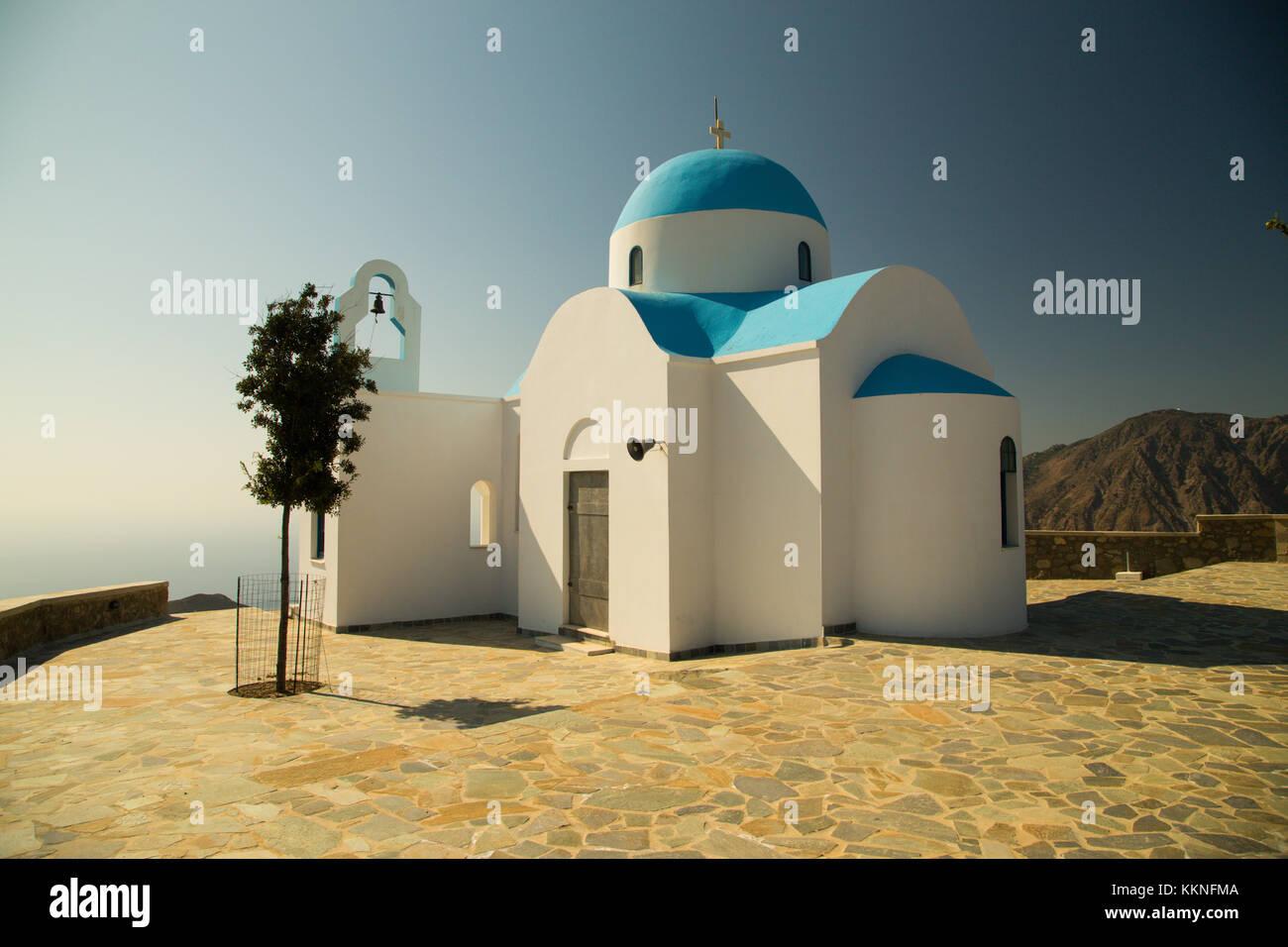 Chapel, orthodox church on a mountain in Greece Stock Photo - Alamy