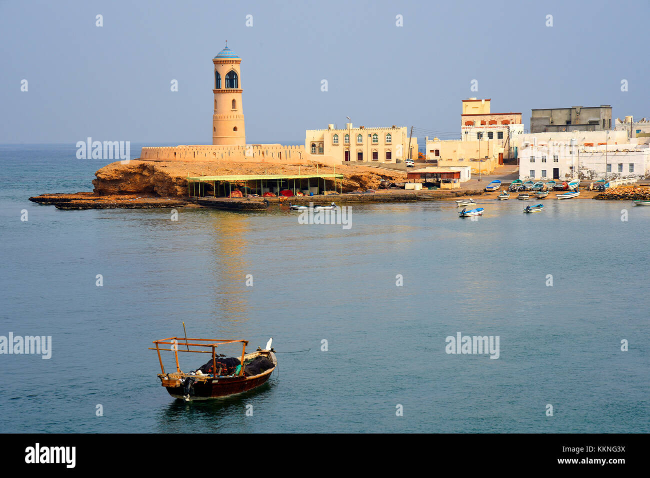 Oman Sur The light house at Ayjah Stock Photo - Alamy