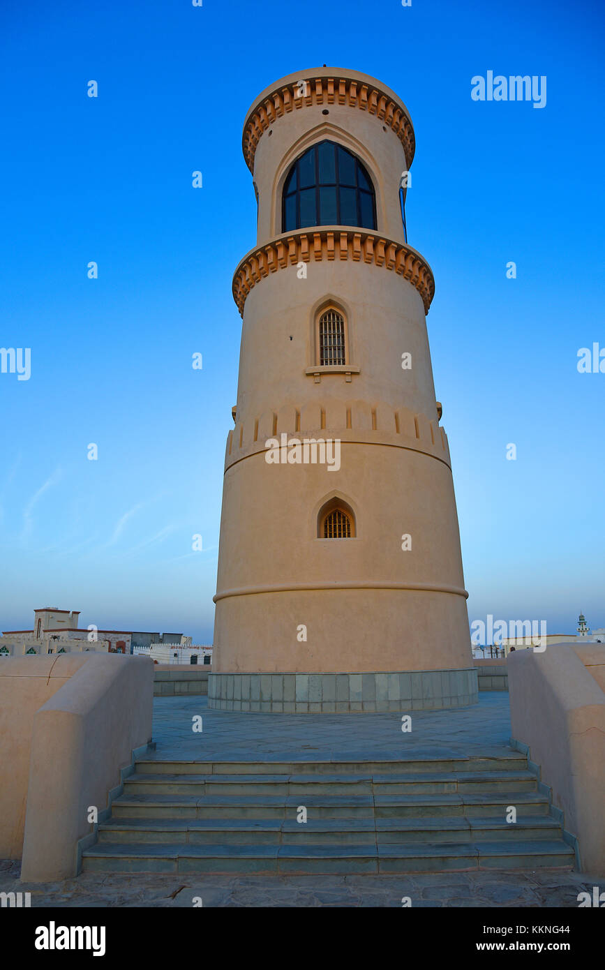 Oman Sur The light house at Ayjah Stock Photo - Alamy