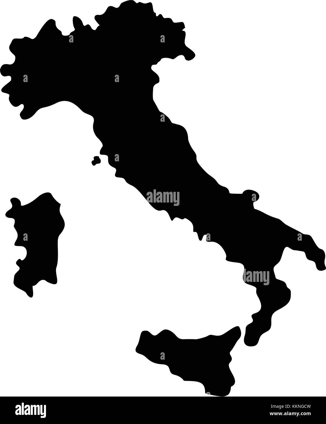 Map of Italy Stock Vector Image & Art - Alamy