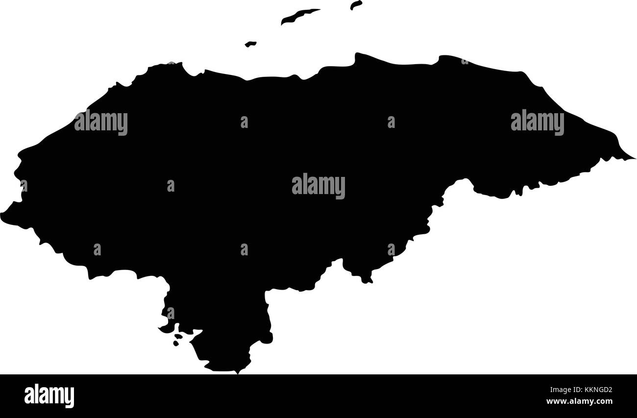 Map of honduras Black and White Stock Photos & Images - Alamy