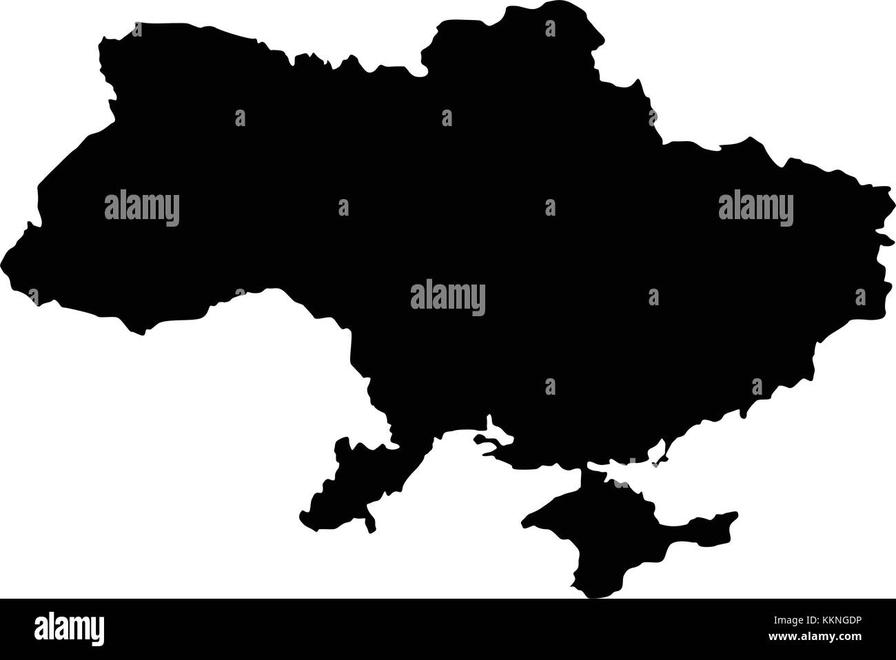Ukraine map vector Stock Vector Images - Alamy
