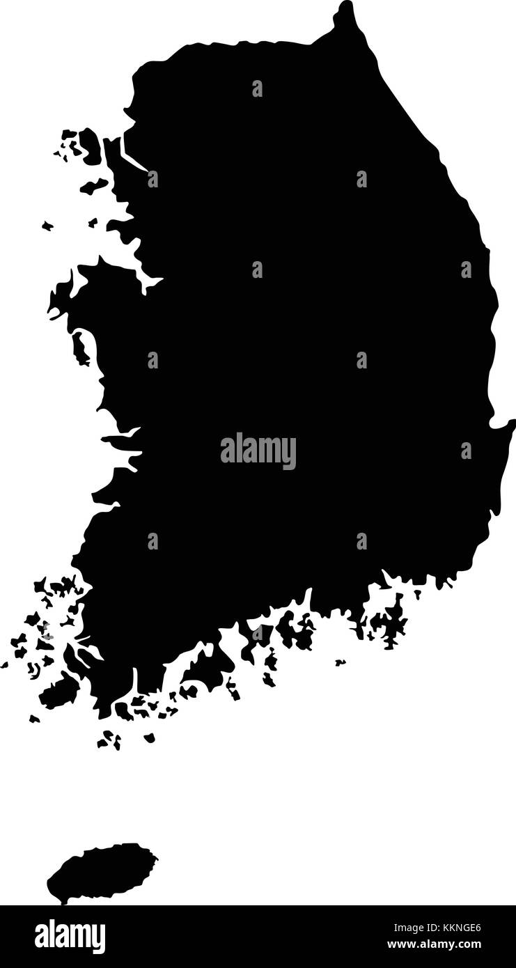 Map of South Korea Stock Vector Image & Art - Alamy
