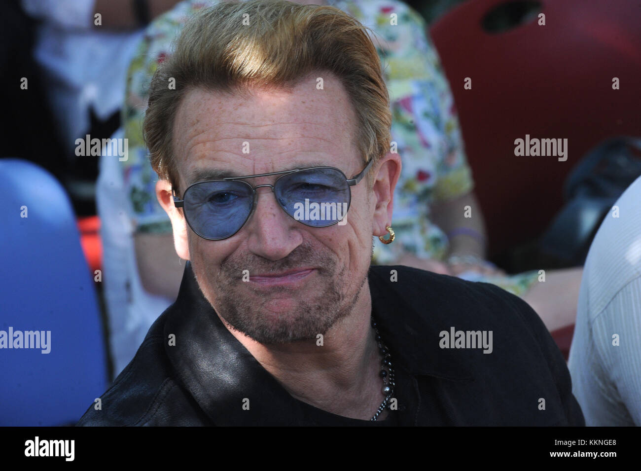 NEW YORK, NY - JULY 29: Yoko Ono, Bono, Salil Shetty and The Edge ...