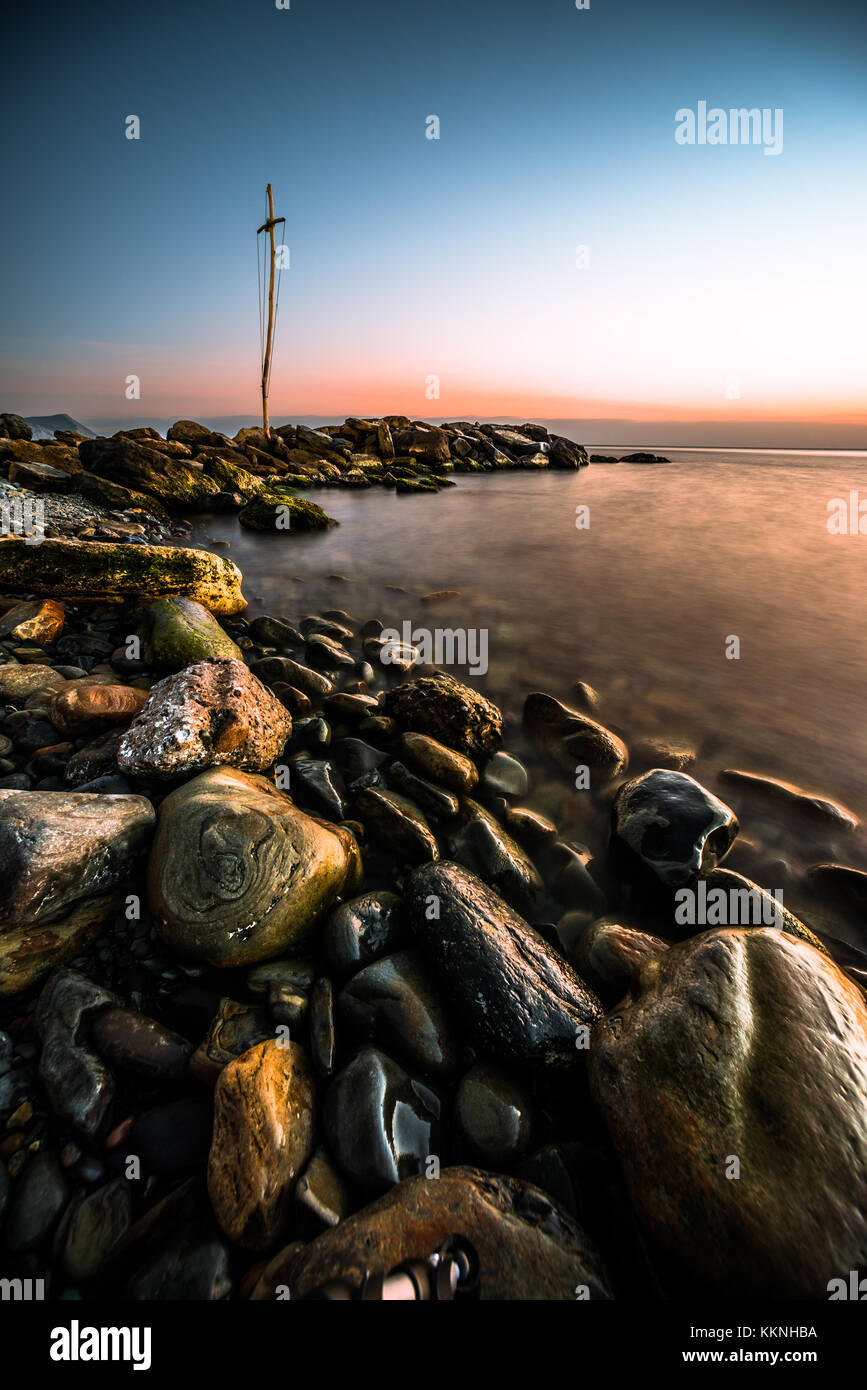 beach with cross Stock Photo - Alamy