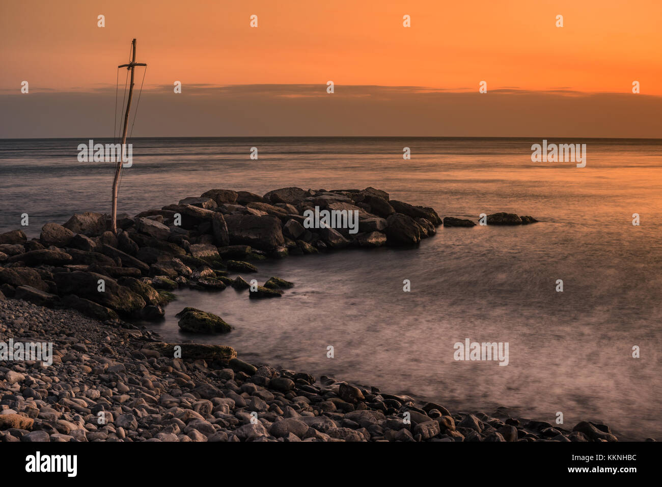 beach with cross Stock Photo - Alamy